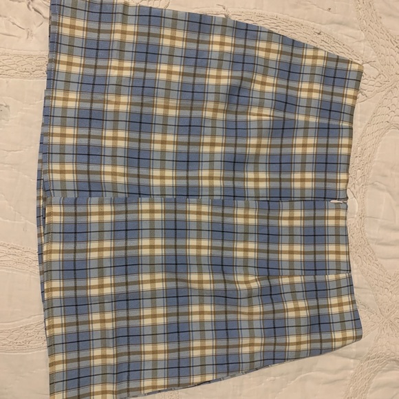 SHEIN | Skirts | This A Blue Plaid Mini Skirt From Shein That Has A ...